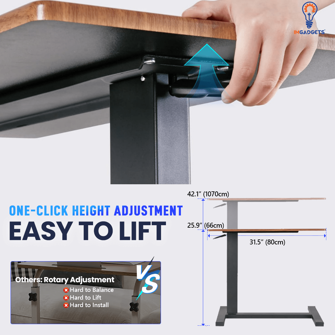 IMGadgets Height Adjustable Desk | Standing Desk for Work and Home| Ov