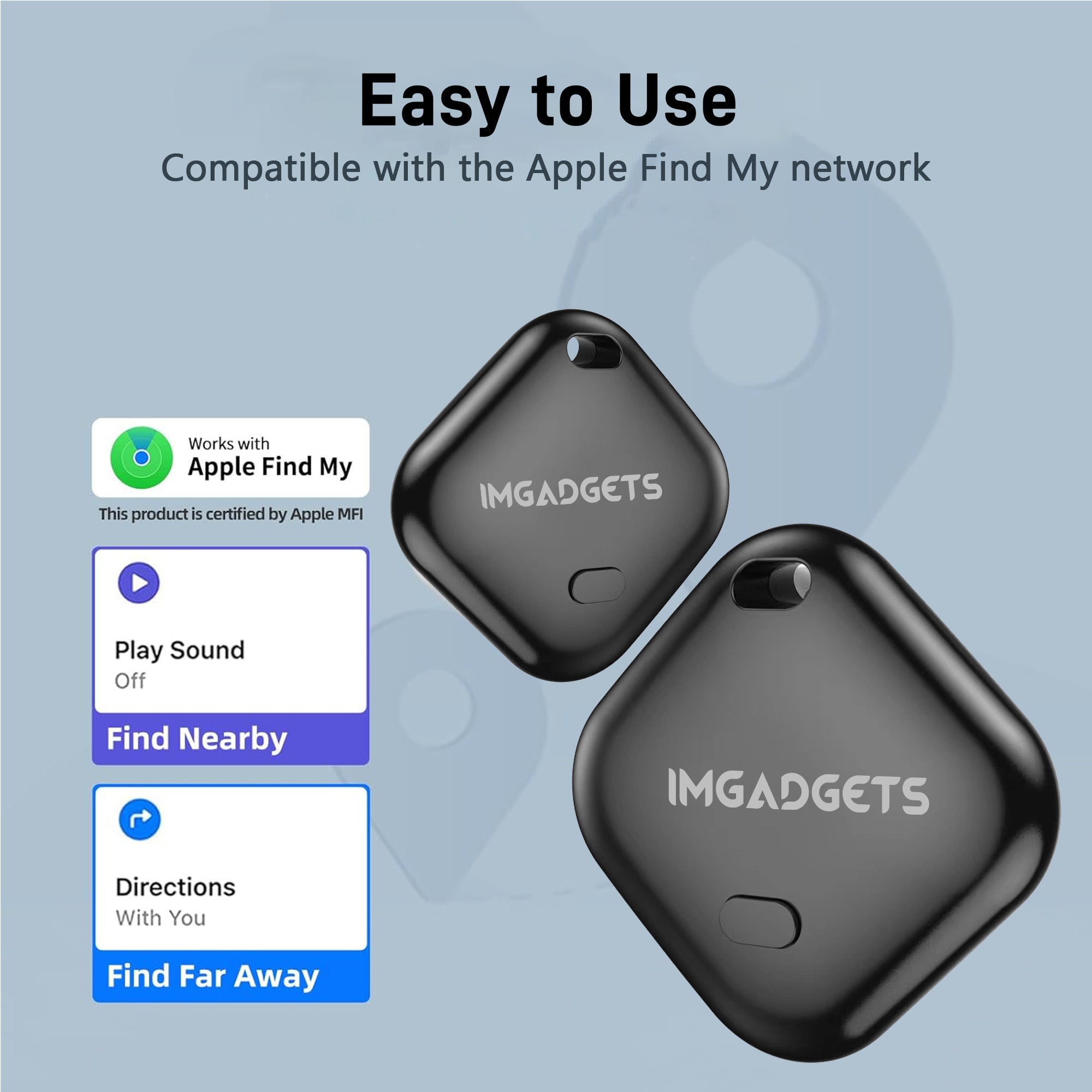 IMGadgets Smart World Tag | Compatible with Apple Find My (iOS Only)