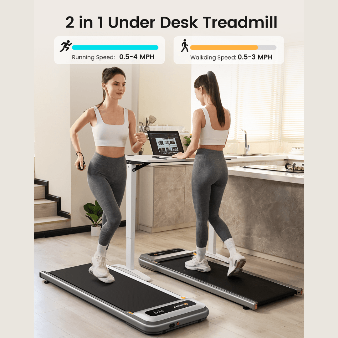 Urevo U1 Under Desk Walking Treadmill | 2-in-1 Slim & Portable Treadmi ...
