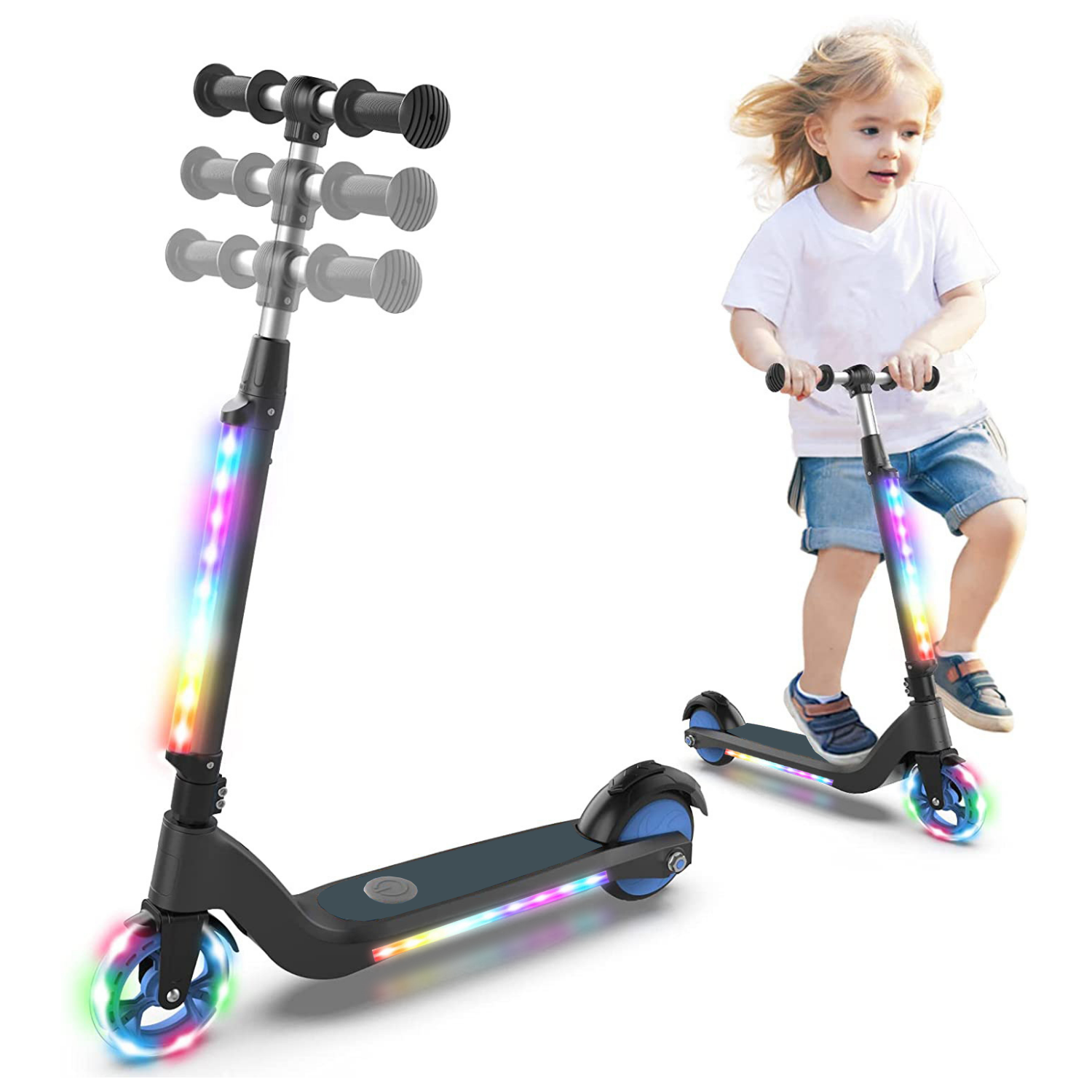 Gyrocopters Glow Kids Electric Scooter l LED scooter for kids | 7.5Km ...