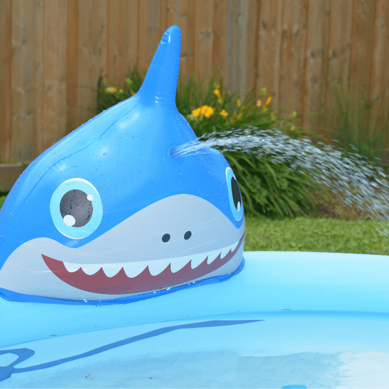 Baby Shark Sprinkler Pool for kids and adults| Inflatable Kiddie Pool ...